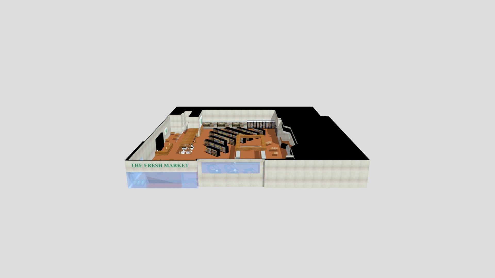 Fresh Market Rendering - 3D model by NCRSketchFab [83e029f] - Sketchfab
