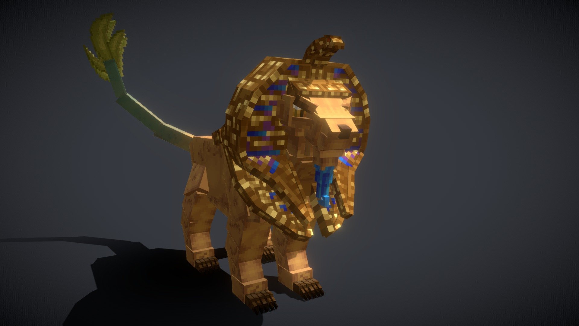 Sphinx - 3D model by Banathe [83e10d3] - Sketchfab