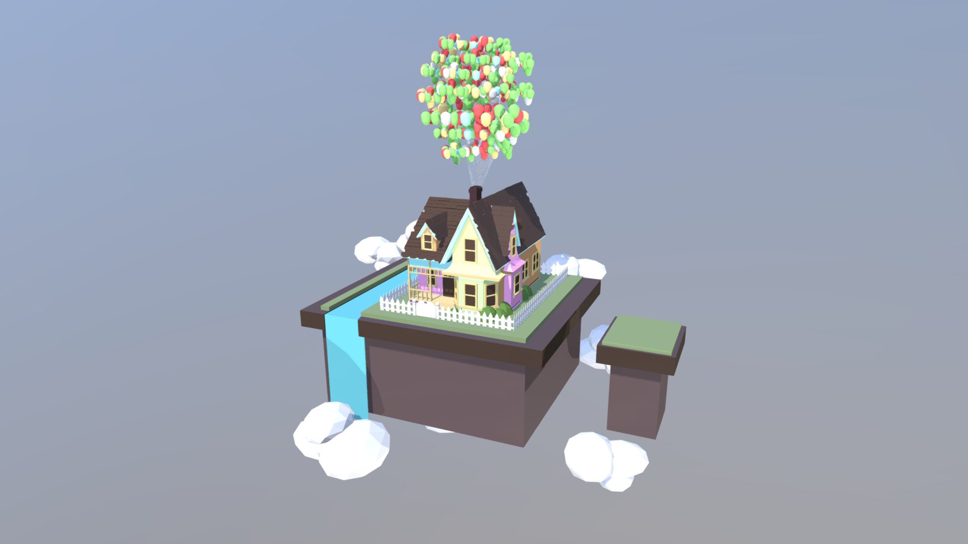 Up_scene - Download Free 3D model by brillie_phan [83e1b04] - Sketchfab