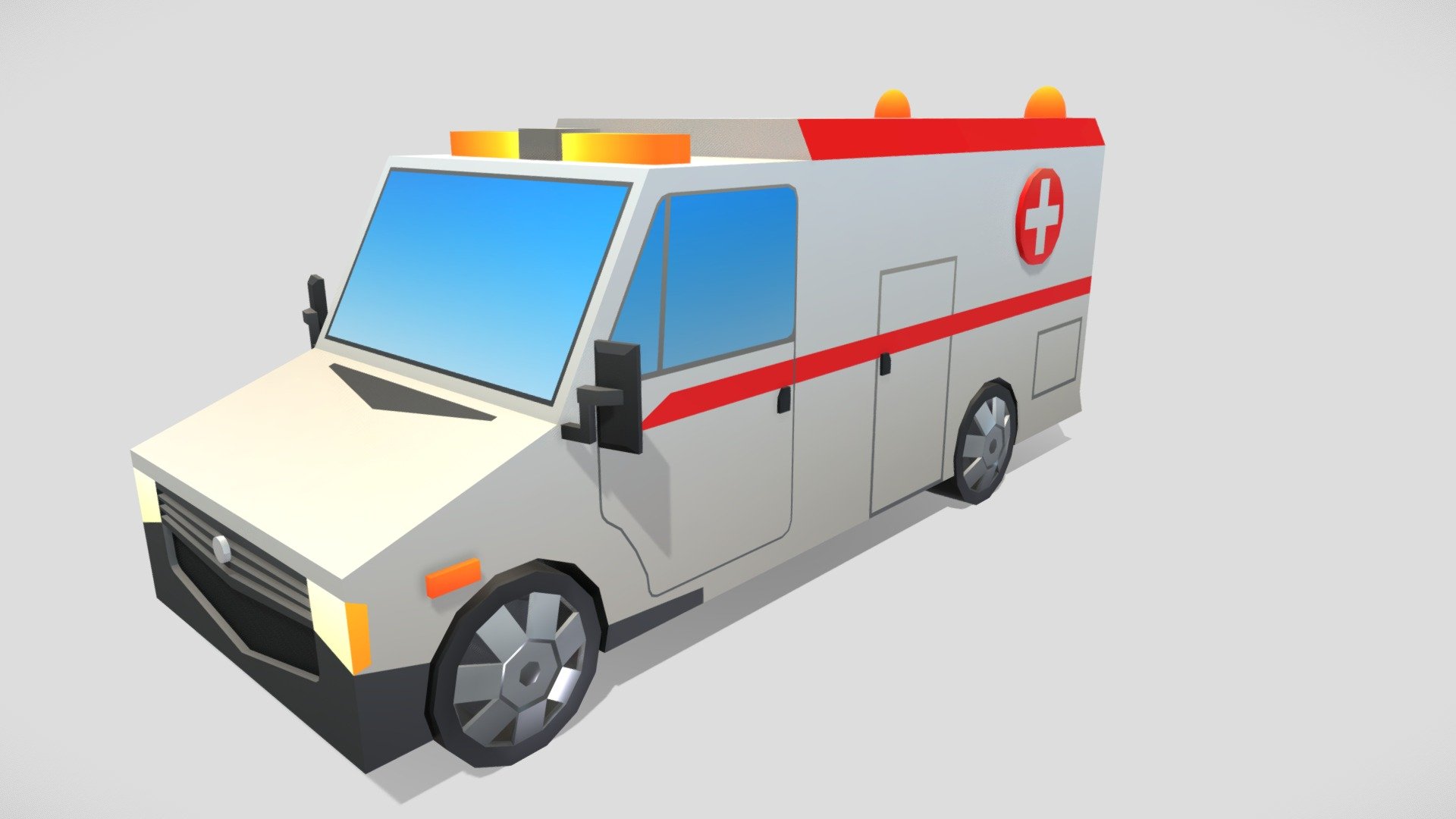 Low Poly Ambulance - Buy Royalty Free 3D model by MHKstudio [83e35e5 ...