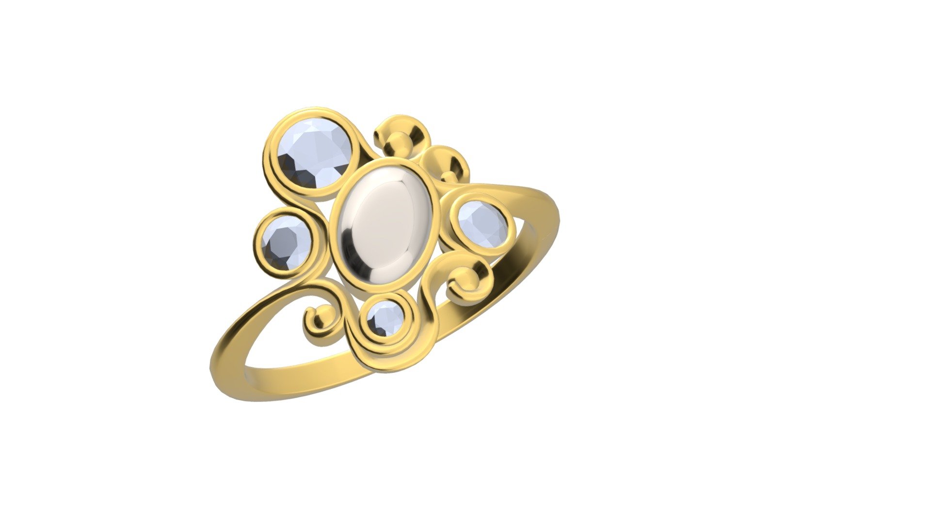 lattice opal ring v2 - 3D model by Mfj [83e7c09] - Sketchfab