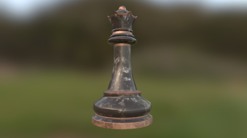 Chess Queen - 3D model by Justin (@silentfox9200) [83e9c22] - Sketchfab