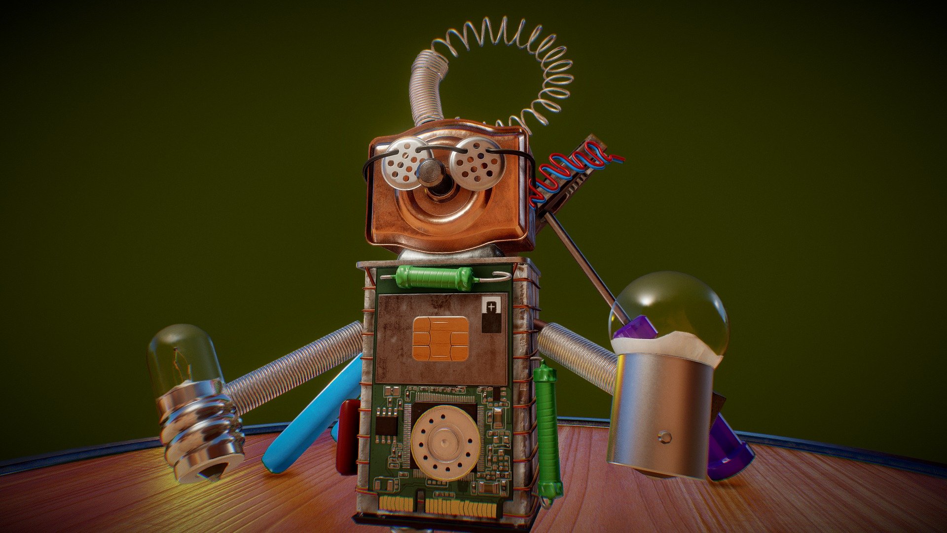 The Chip Robo Download Free 3d Model By Prashant Yadav