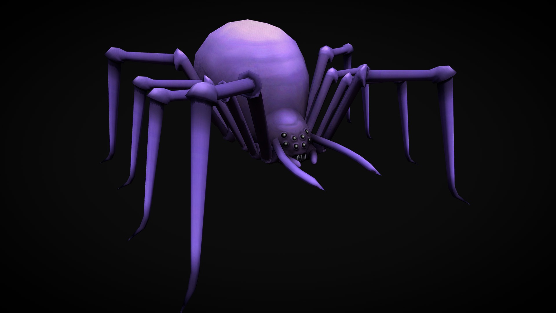 Purple Spider - 3D model by LylekGames [83efe03] - Sketchfab