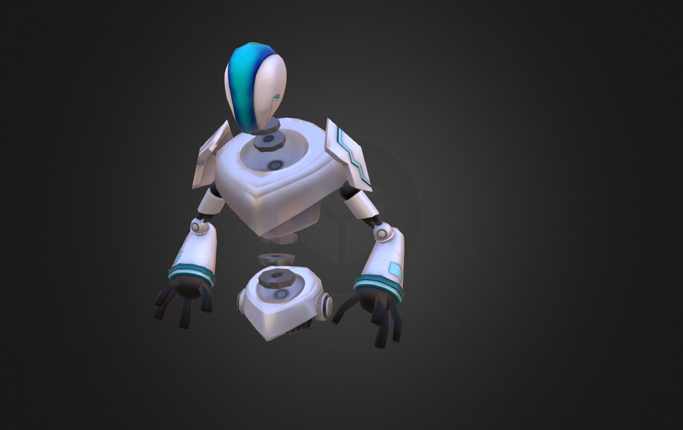 Desdroid - Droid - 3D model by Claudia Luehl (@clodbc) [83efee7 ...