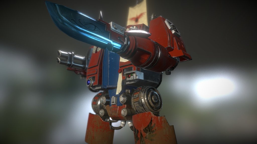 Warhammer 40k - Librarian Dreadnought - 3D model by Eric Correia ...