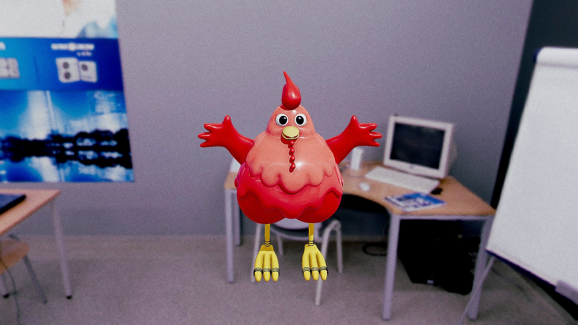 Big red chicken - Download Free 3D model by herogamer0108 [83f93bd ...
