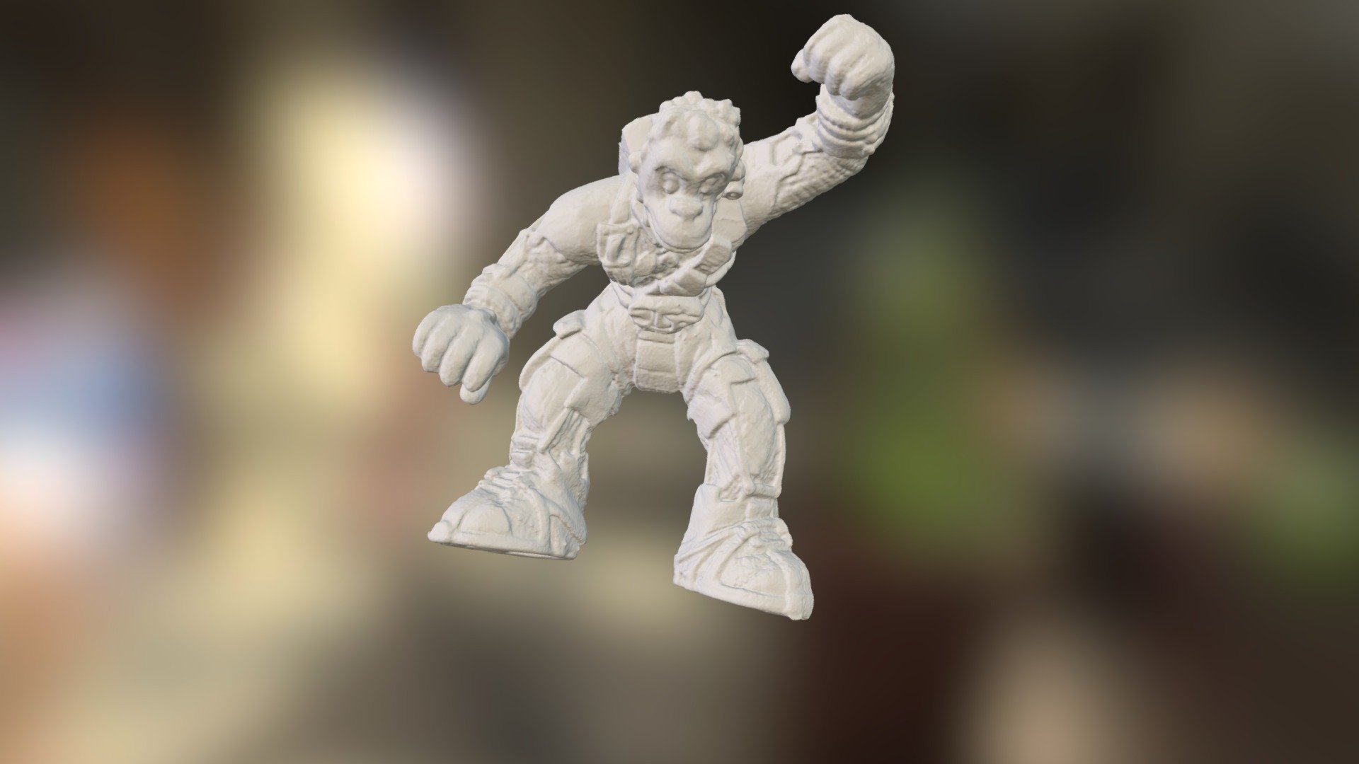 monkey parachute - Download Free 3D model by humanti [83f9d31] - Sketchfab