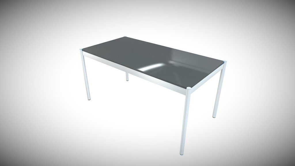 Usm Table 150-black - 3D model by denkain [83f9e4c] - Sketchfab