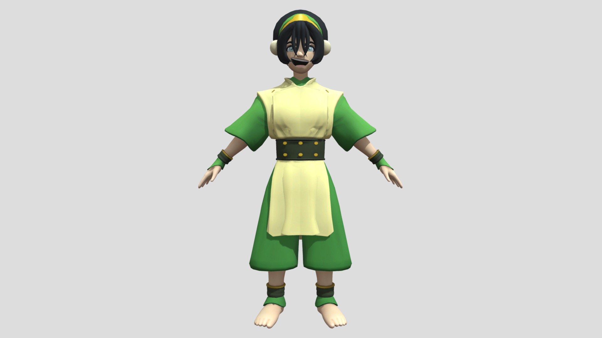 Nickelodeon All Star Brawl Win Toph - 3D model by Sajin Mickey Firey ...