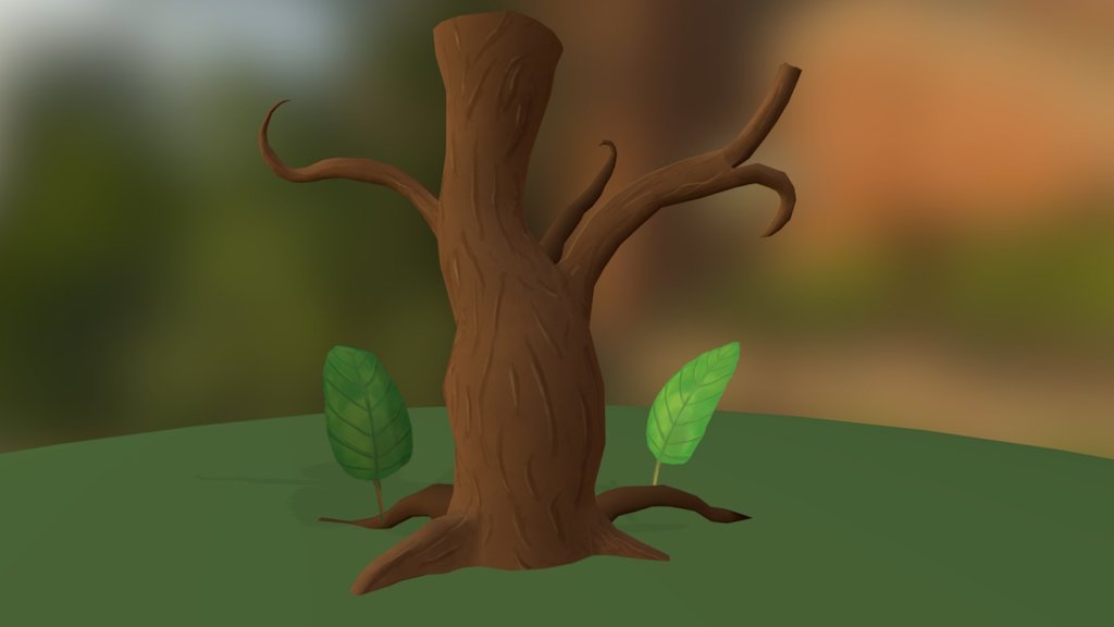 Tree Trunk - 3D model by runend artworks (@faqih11) [83fb6a1] - Sketchfab