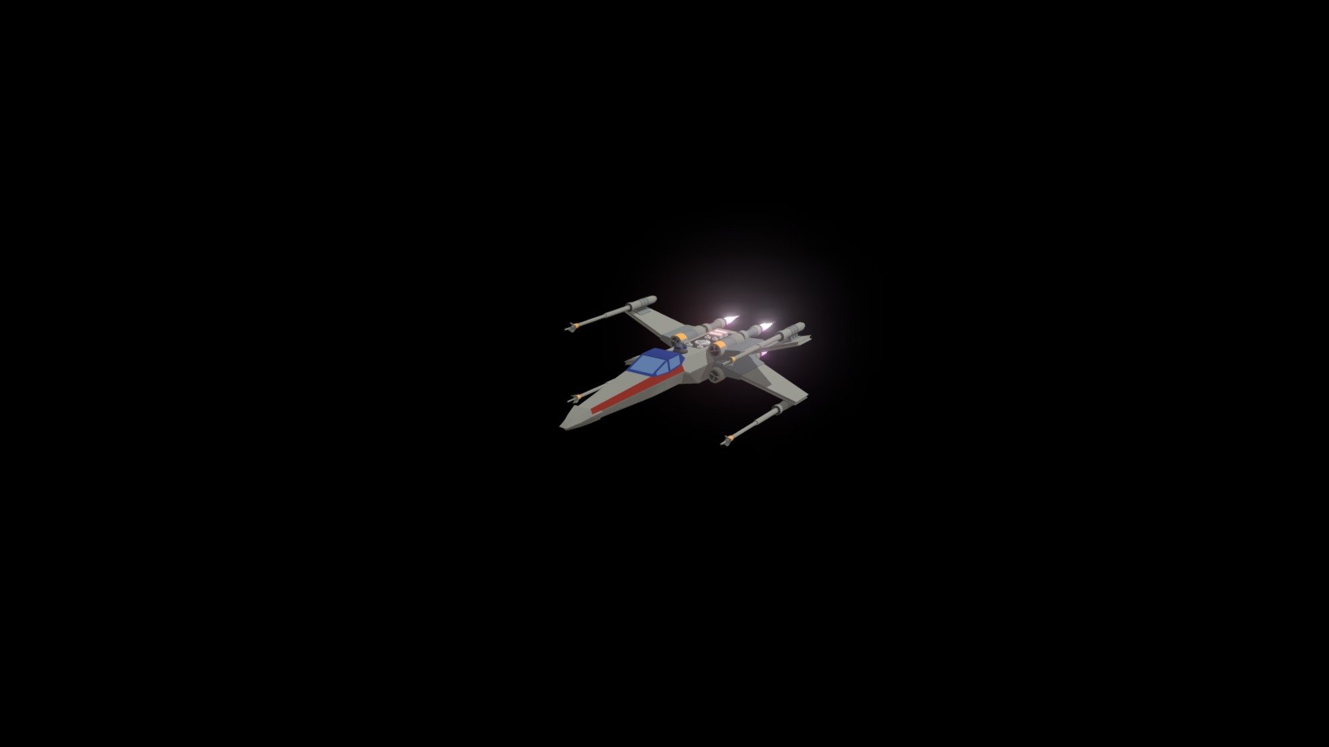X-Wing Low-Poly - Download Free 3D model by Werner291 [83fbabe] - Sketchfab