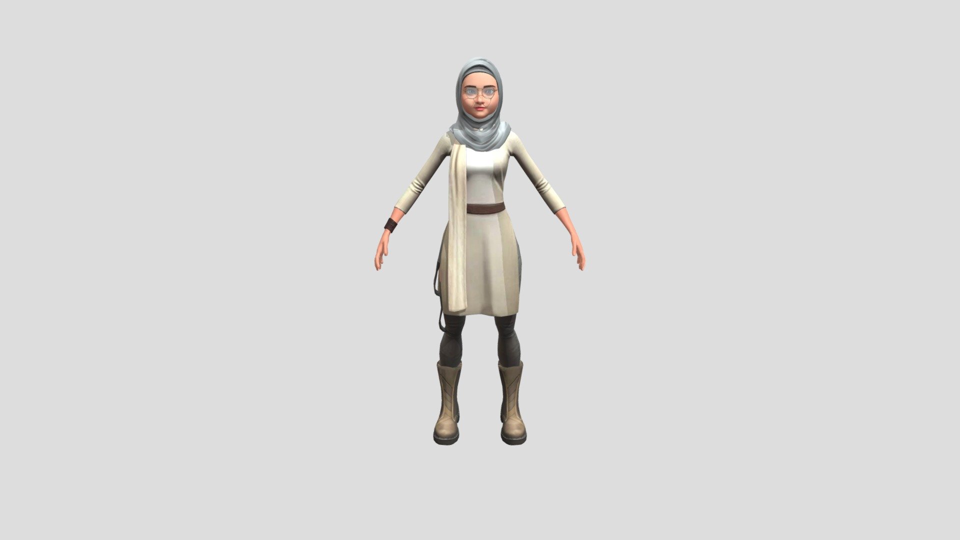 Muslim female - 3D model by Md tahin khan (@tahinm7) [83fec72] - Sketchfab