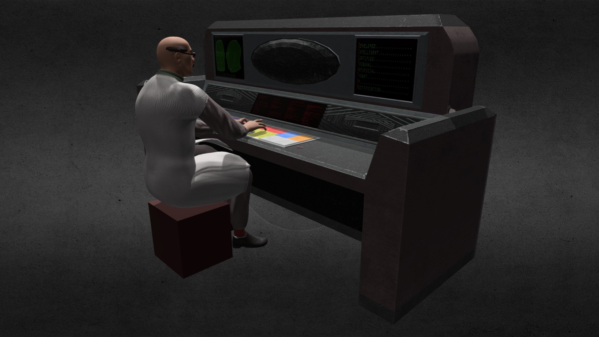 Typing - 3D model by IanVault [83ffcbe] - Sketchfab