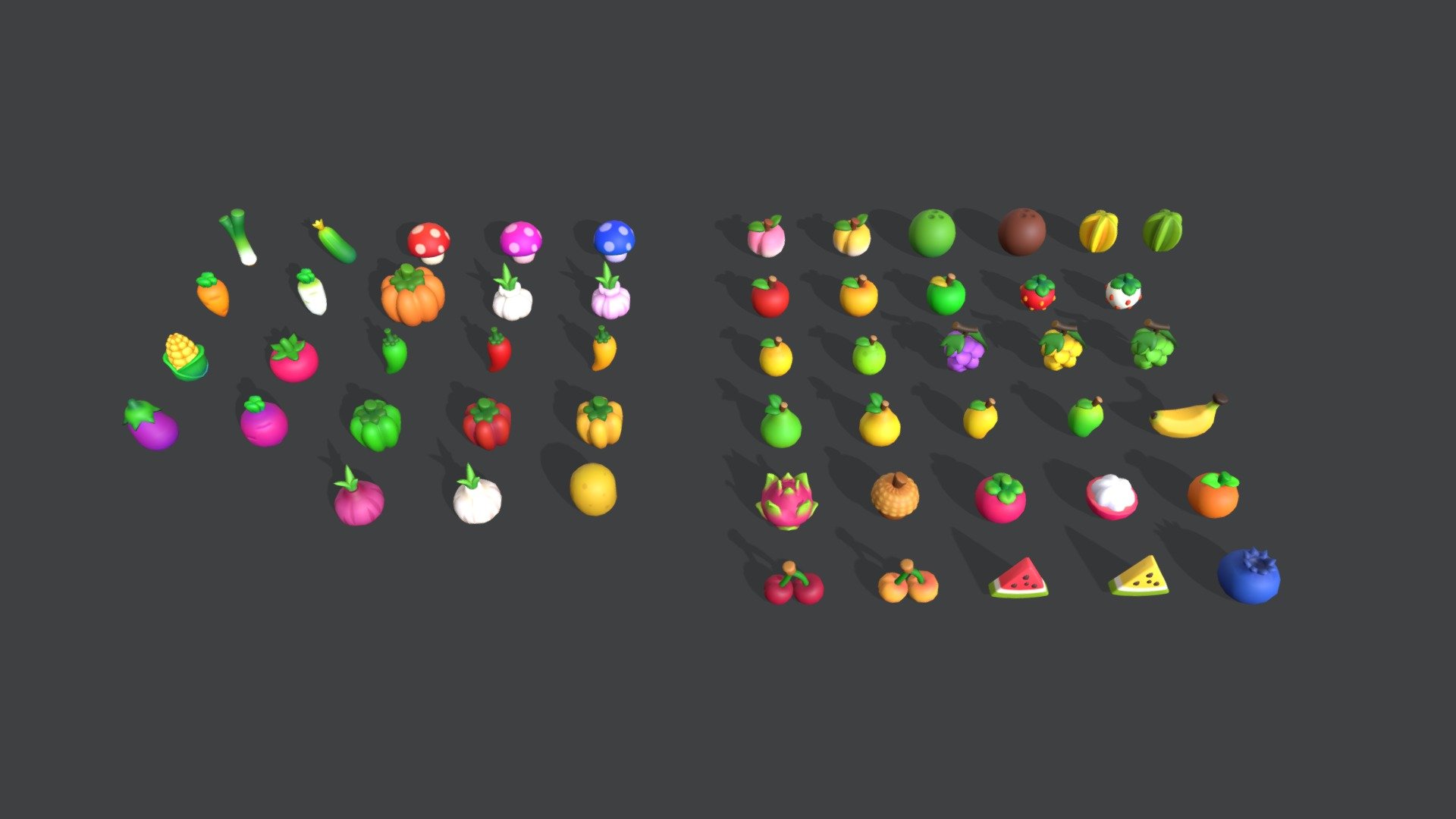 Fruit_Vegetable - 3D model by Shaka2024 [83ffe80] - Sketchfab