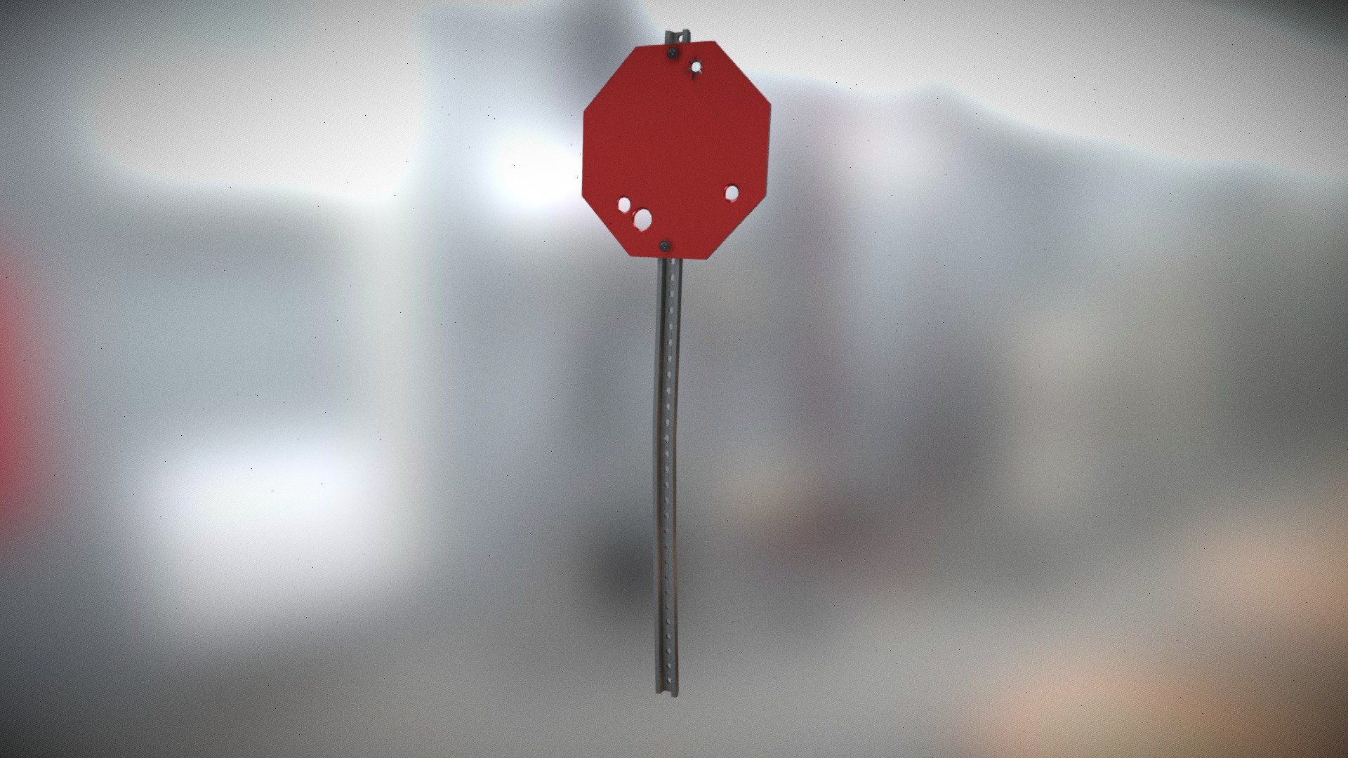 Stop Sign W/ Bullet Holes - Download Free 3D model by Kimbell Whatley ...