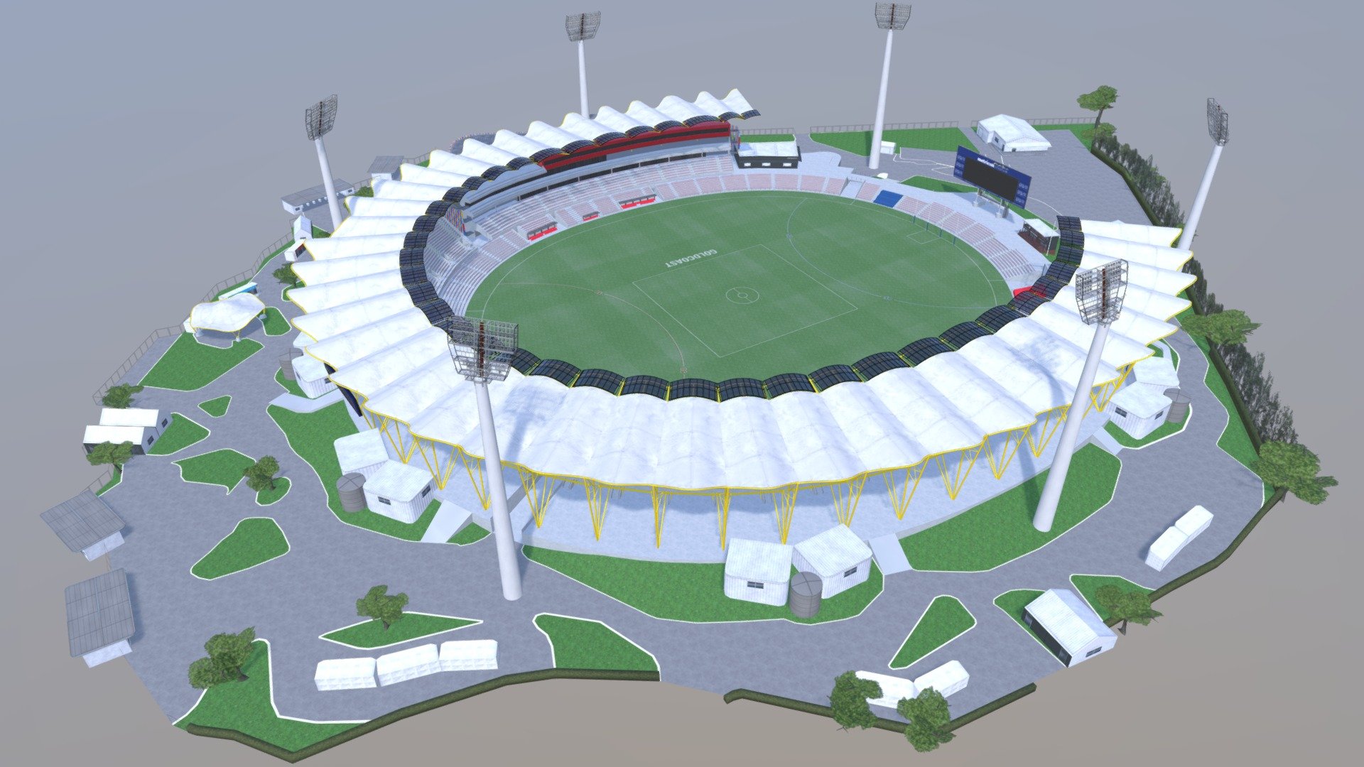 Past Folio: Carrara Stadium, c. Sep 2020 - 3D model by HazelnutAUS [8402792] - Sketchfab