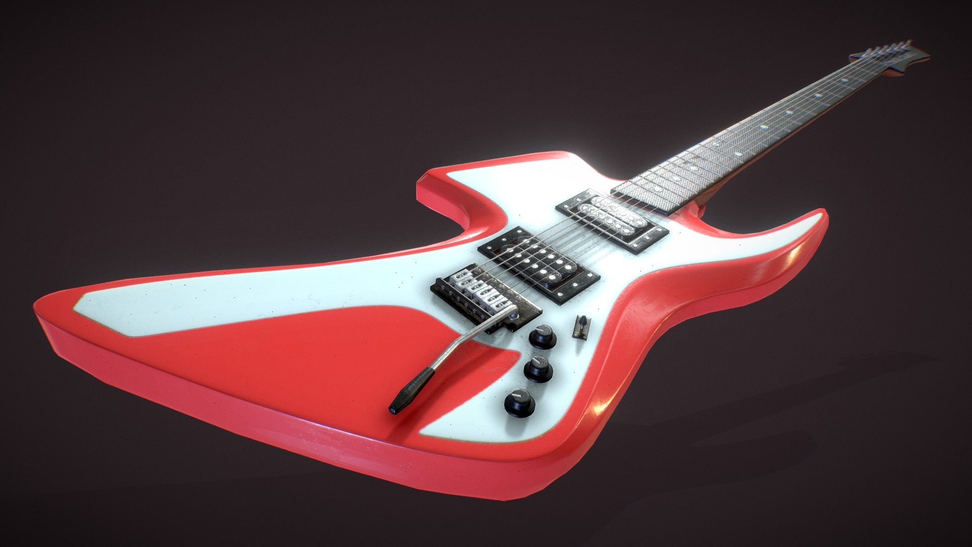 Electro guitar - 3D model by Sir Erdees (@sirerdees) [8403760] - Sketchfab