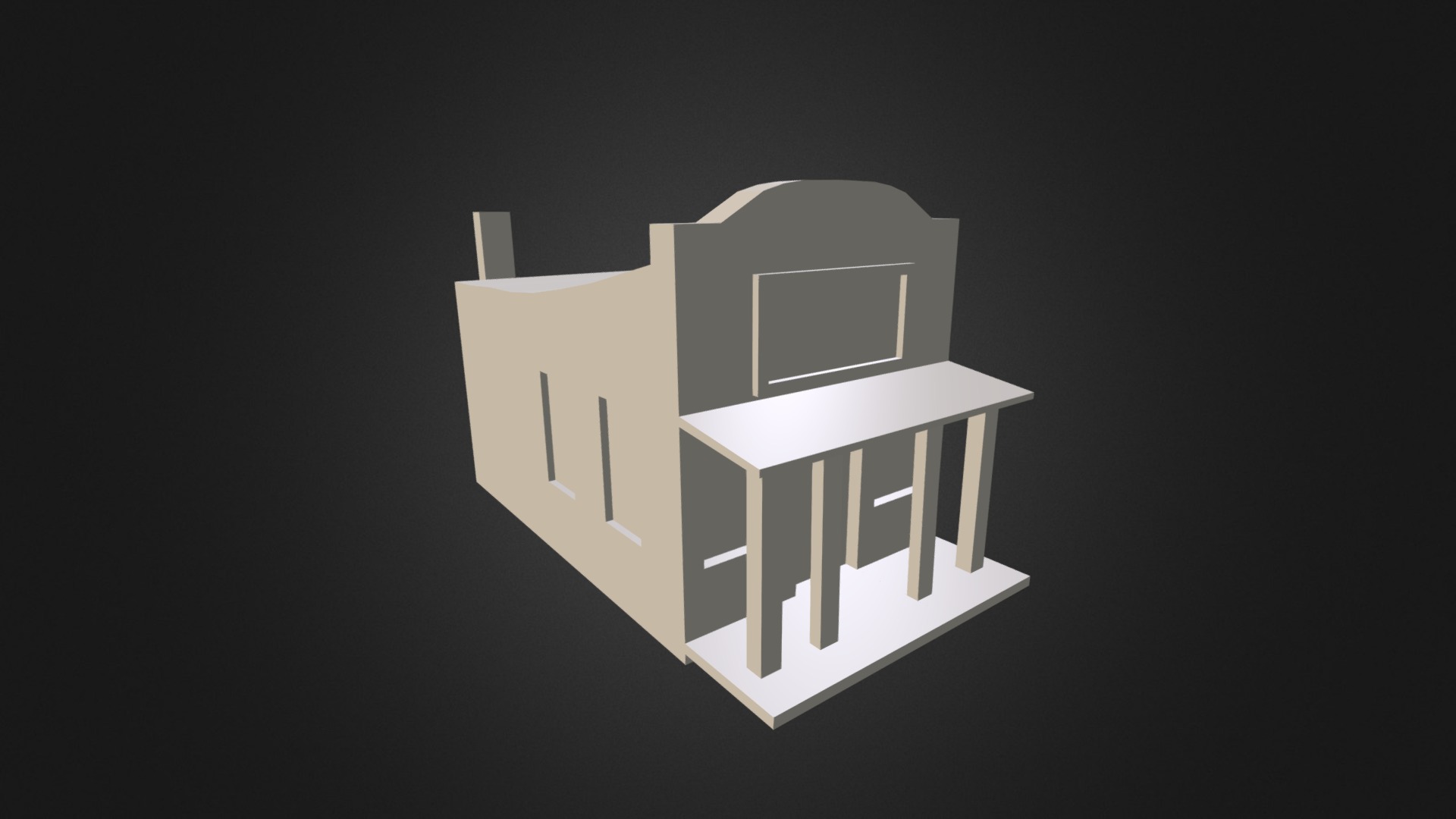Western-post-office - 3D model by florian.kammermann [8403899] - Sketchfab