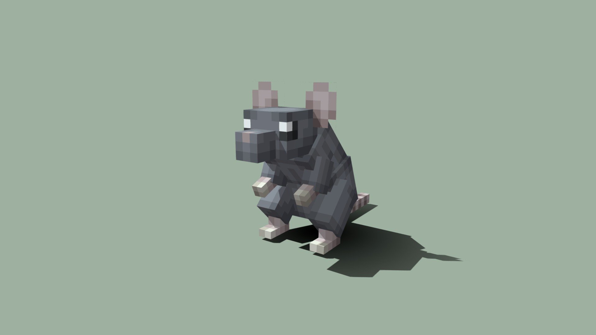 cute rat - 3D model by 어린작 young_work (@youngwork) [8404c14] - Sketchfab