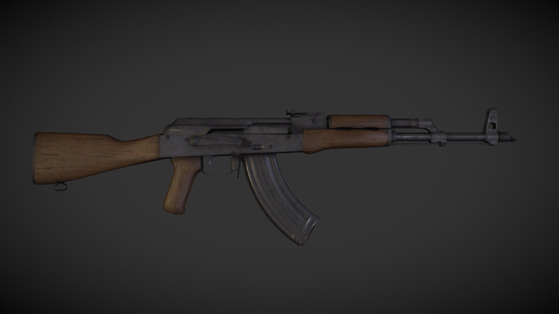 AKM - 3D model by TessaraOxygen (@19vladis97) [840b4ac] - Sketchfab