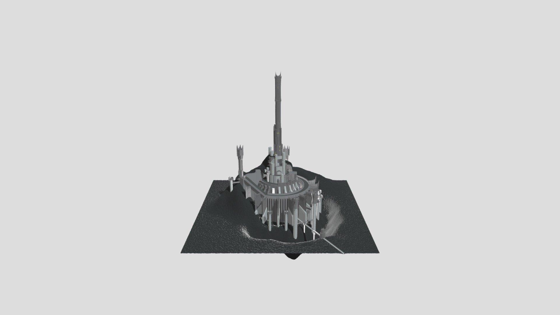 Castle of Barad Dur - Download Free 3D model by arcima.design [840f8af ...