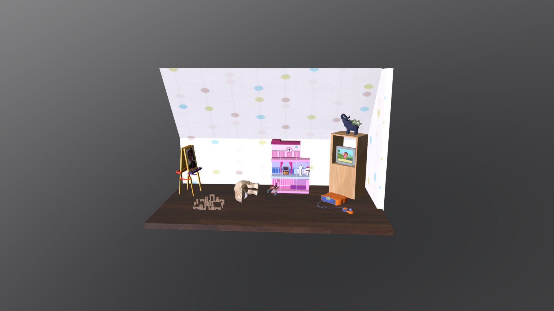 Kid's Play Room - 3D model by carte281 [84106ec] - Sketchfab