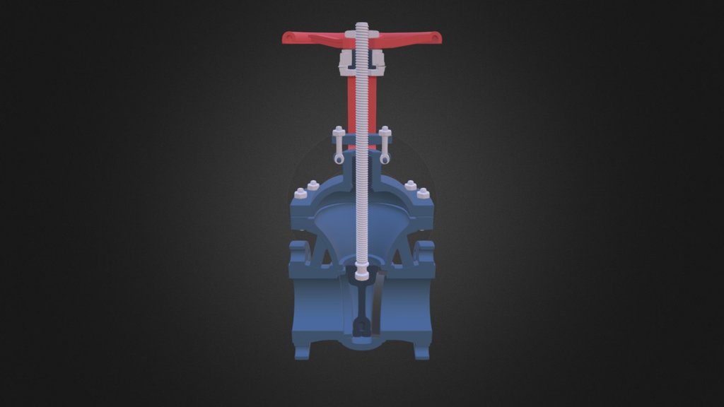 Gate Valve Cross Section - 3D model by GP Strategies (@ckaplan ...
