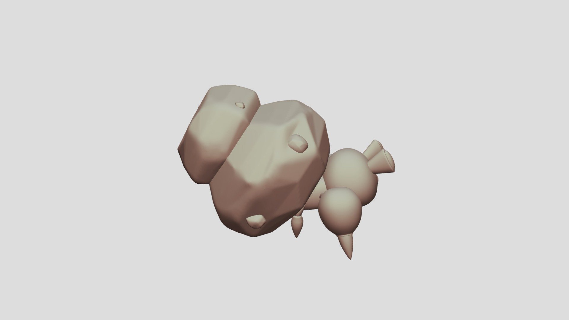 Dwebble | Pokemon - Download Free 3D model by Axel3DM [84159ab] - Sketchfab