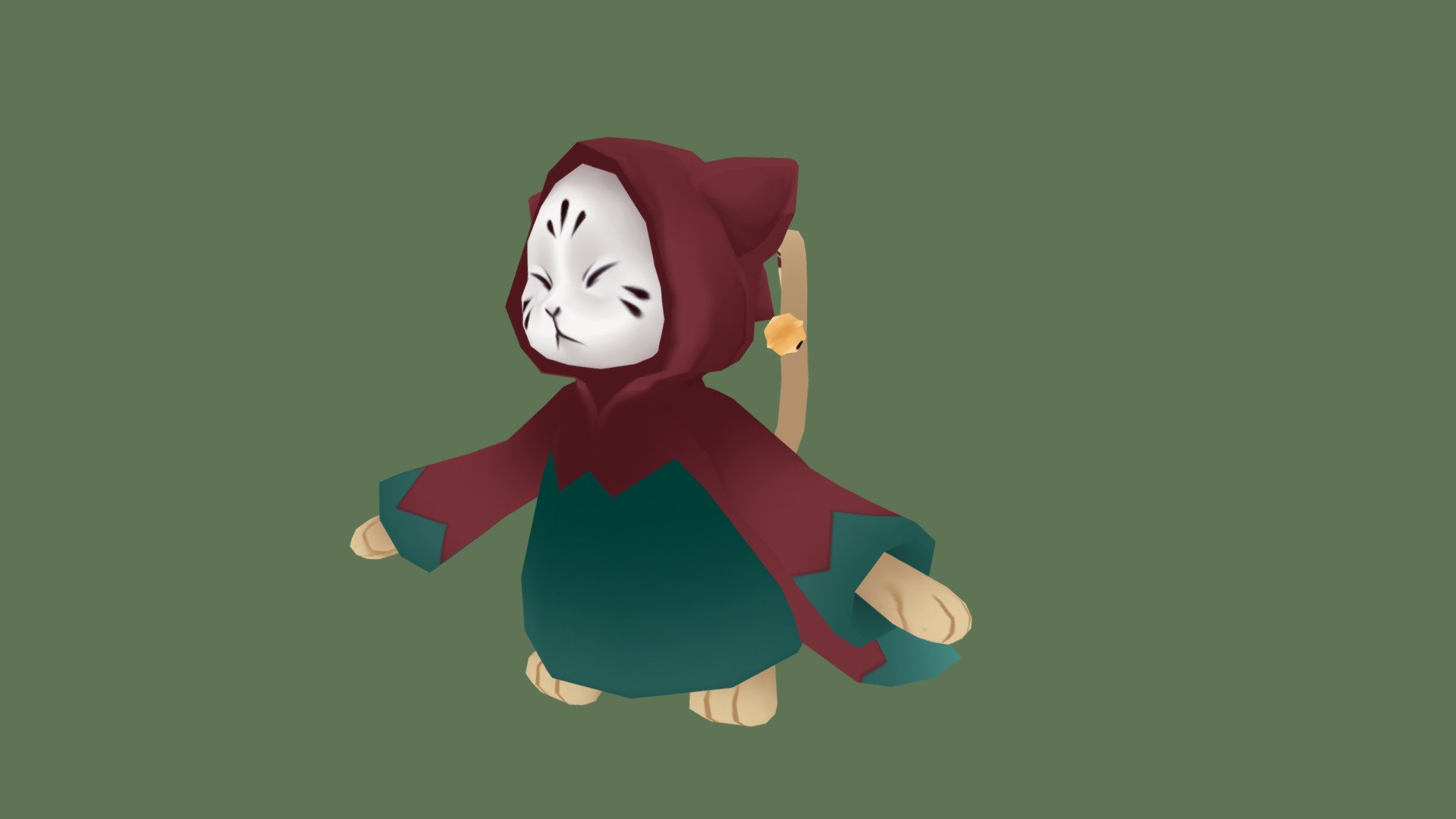 Cat Mage - 3D model by ChristineDesigns [841658b] - Sketchfab