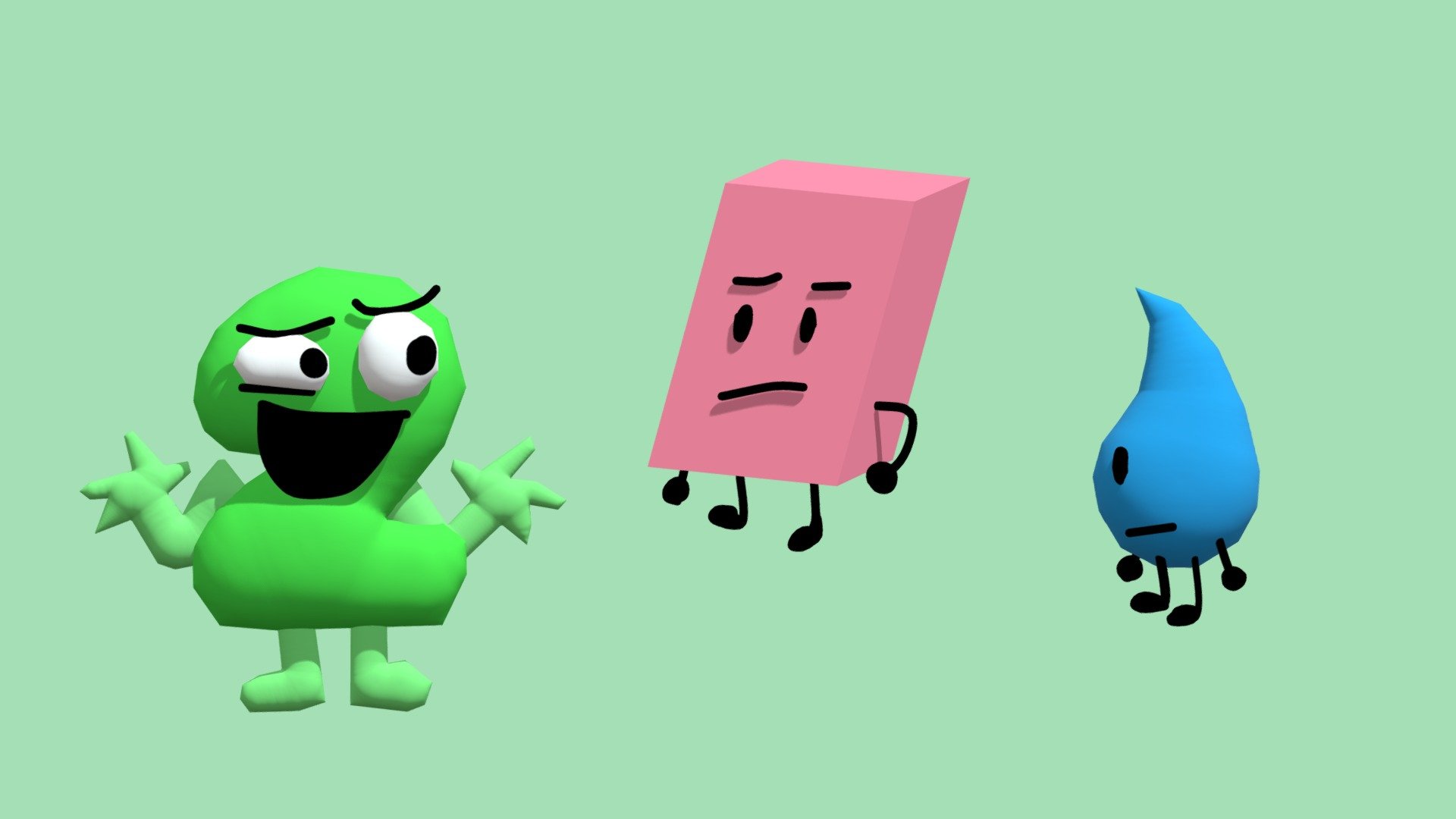 Two Eraser and Teardrop (TPOT/BFB) - Download Free 3D model by Romyblox1234! (@romyblox1234 ...