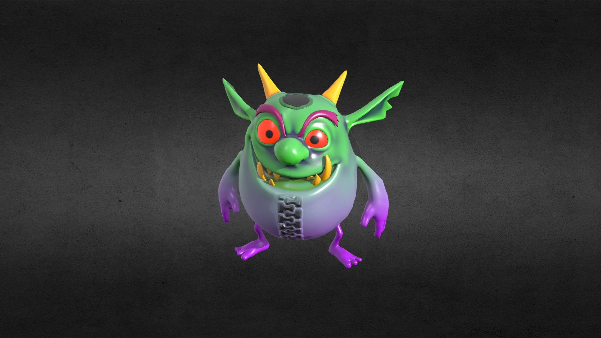 Little Cute Zipped Devil - Download Free 3D model by supamas (@jayspm ...
