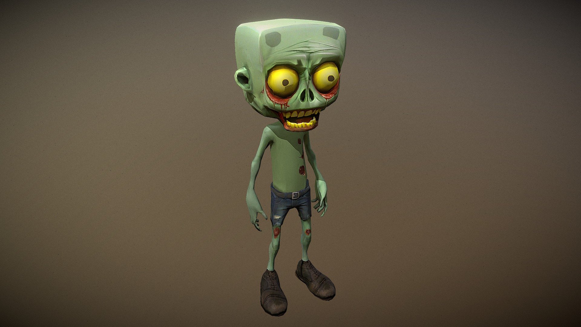 Low Poly Zombie - 3D model by blemkasohaib [8417837] - Sketchfab