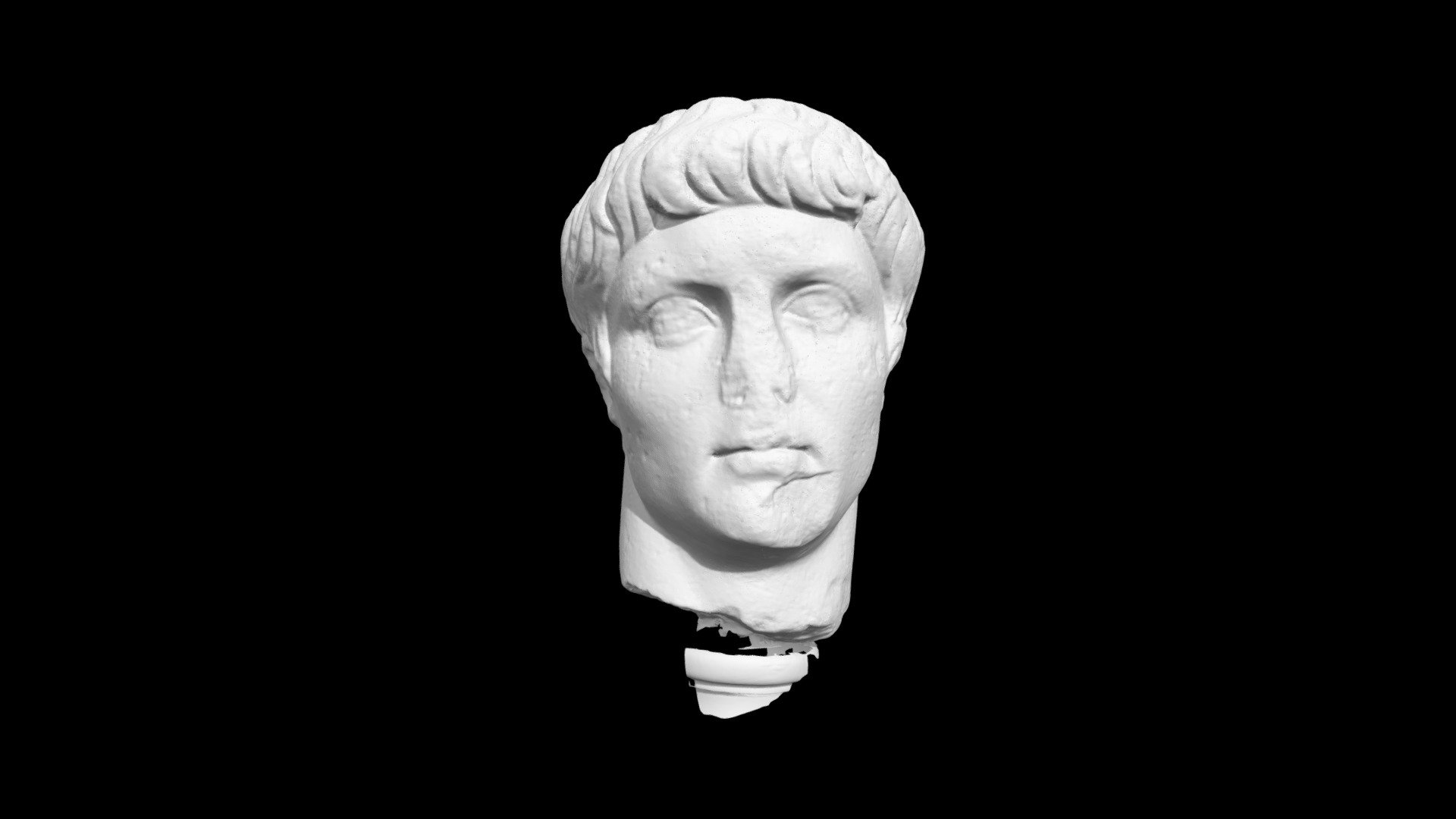Portrait head of a Roman emperor - 3D laser scan - 3D model by Grant ...
