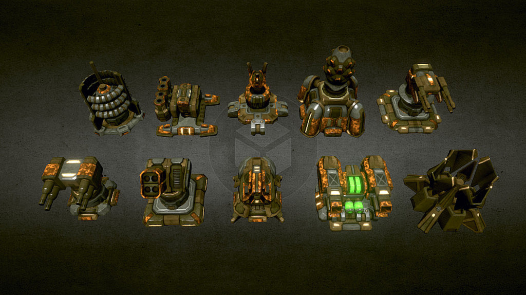 Tower Defense Construction Kit. - 3D model by CraftworkMobile [841b4f5 ...