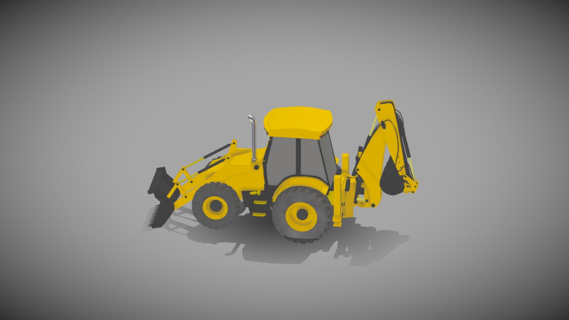 JCB 4X ELOADER DIGGER - 3D model by renderlevel [841b715] - Sketchfab