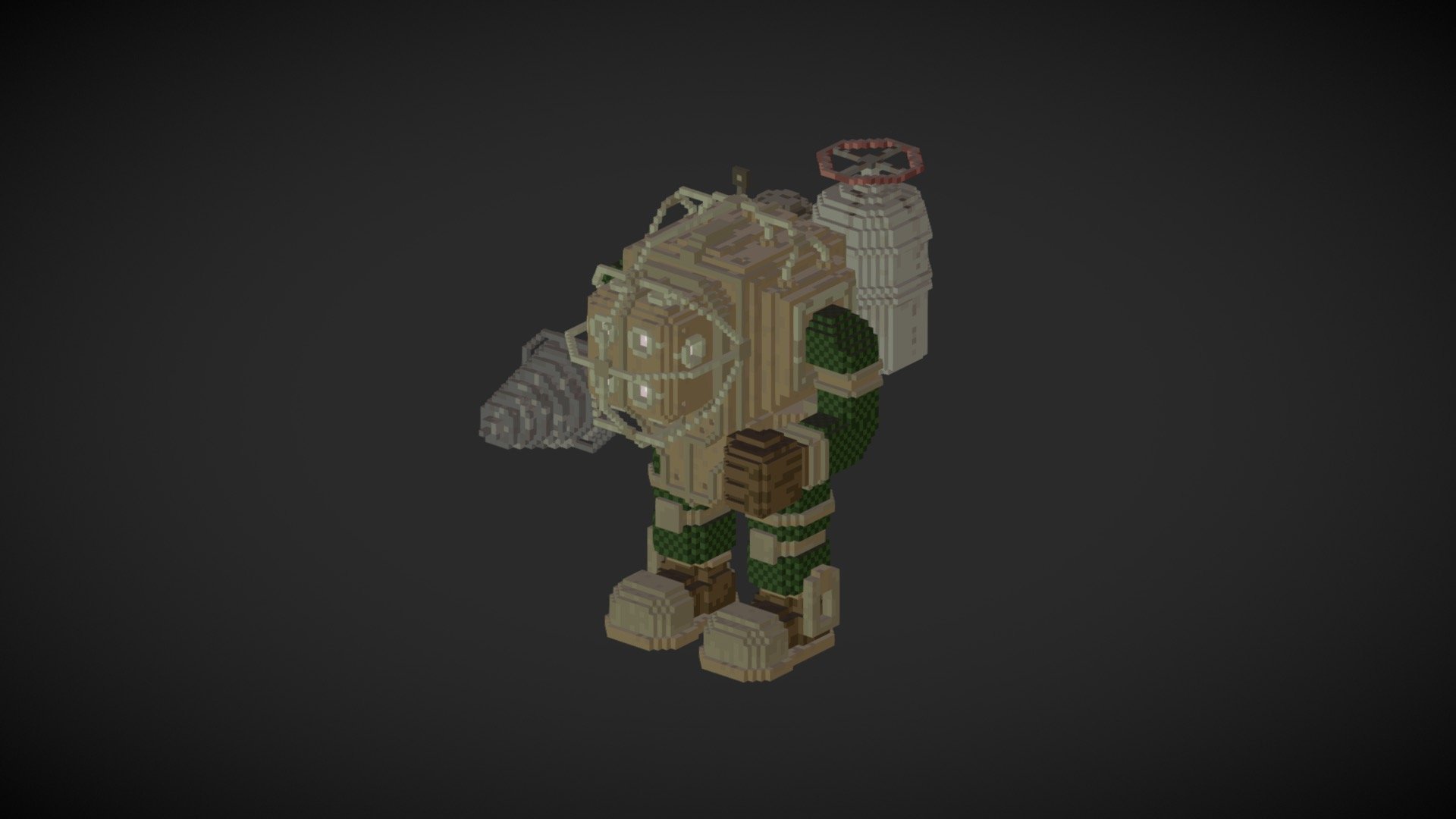 Voxel Big Daddy - 3D model by Craig A Stewart (@craigastewart) [841f90e ...