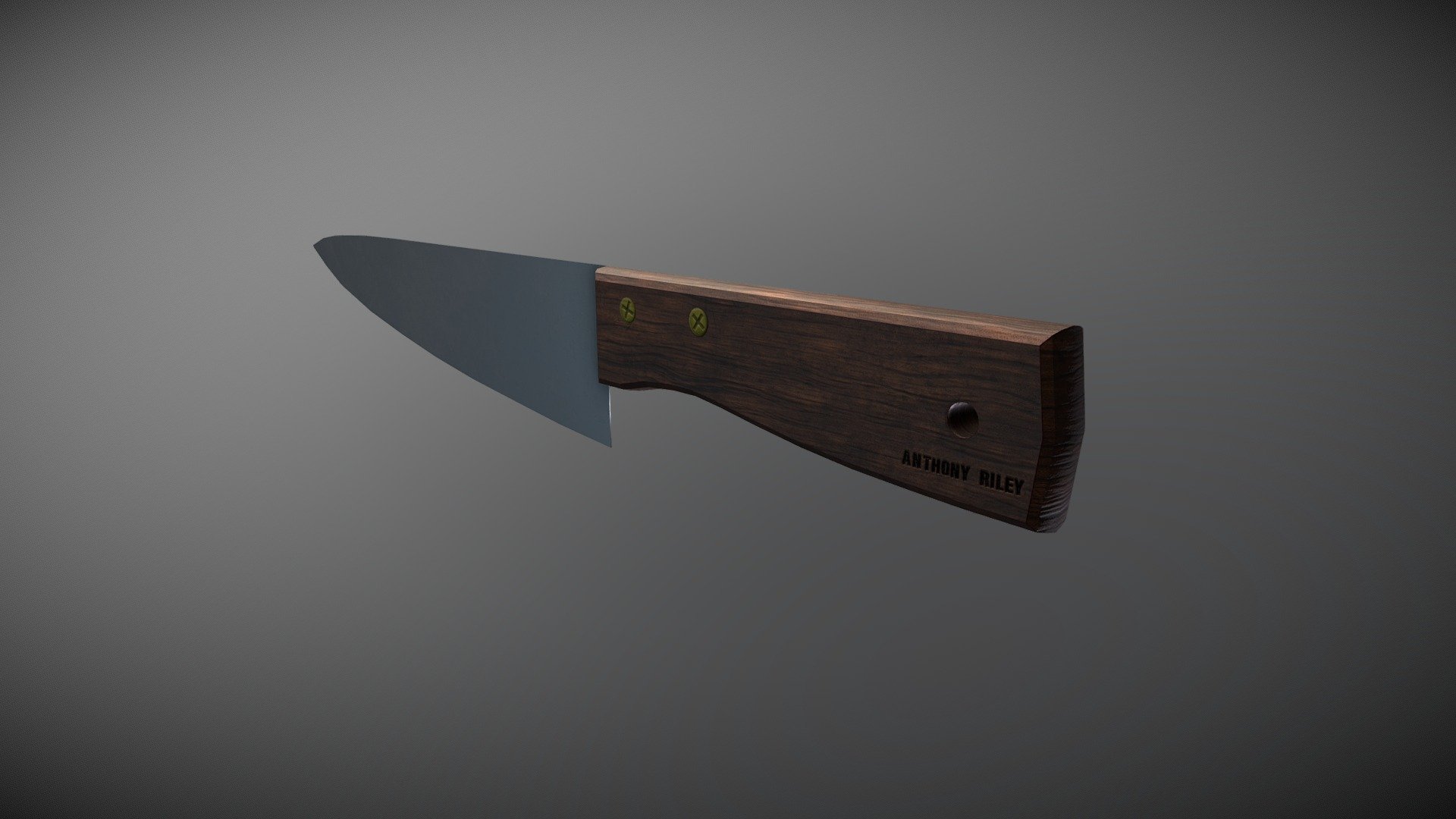 Chef Knife - 3D model by Anthony (@CrazyGuy) [8420d74] - Sketchfab