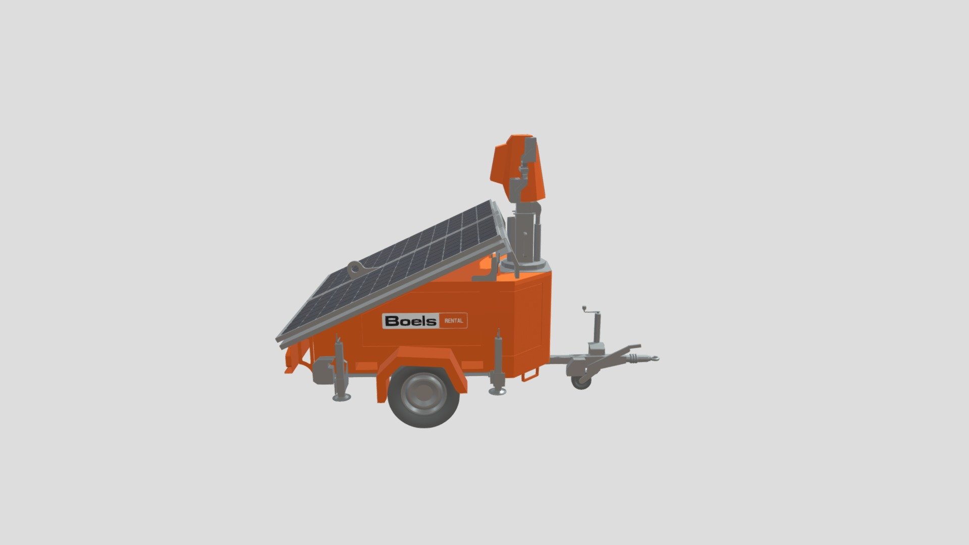 Boels Rental - Tower Light Trime (X- Solar) - 3D model by bimstore ...
