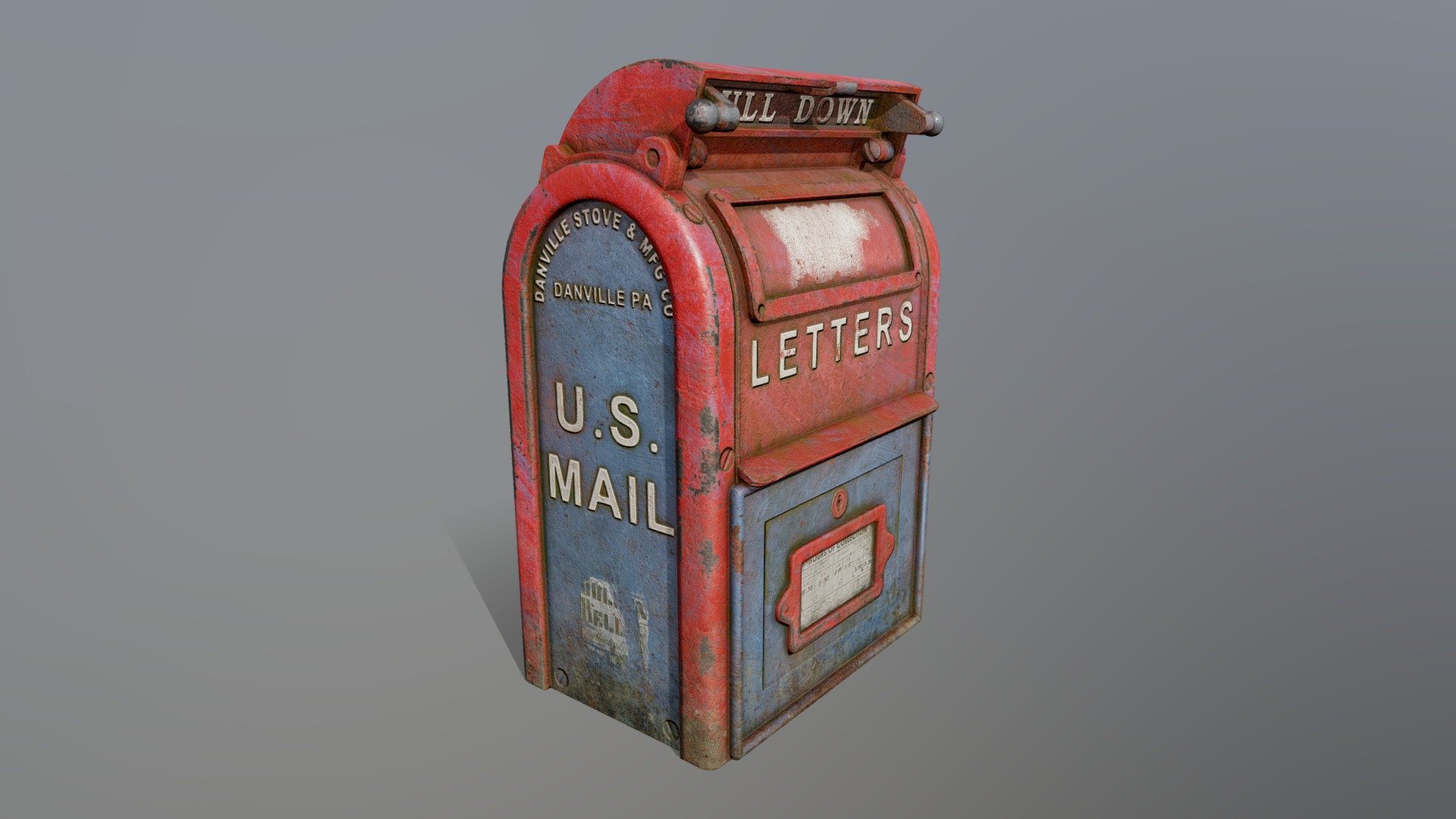 Old US Mailbox - 3D model by ridgie_std [8423479] - Sketchfab