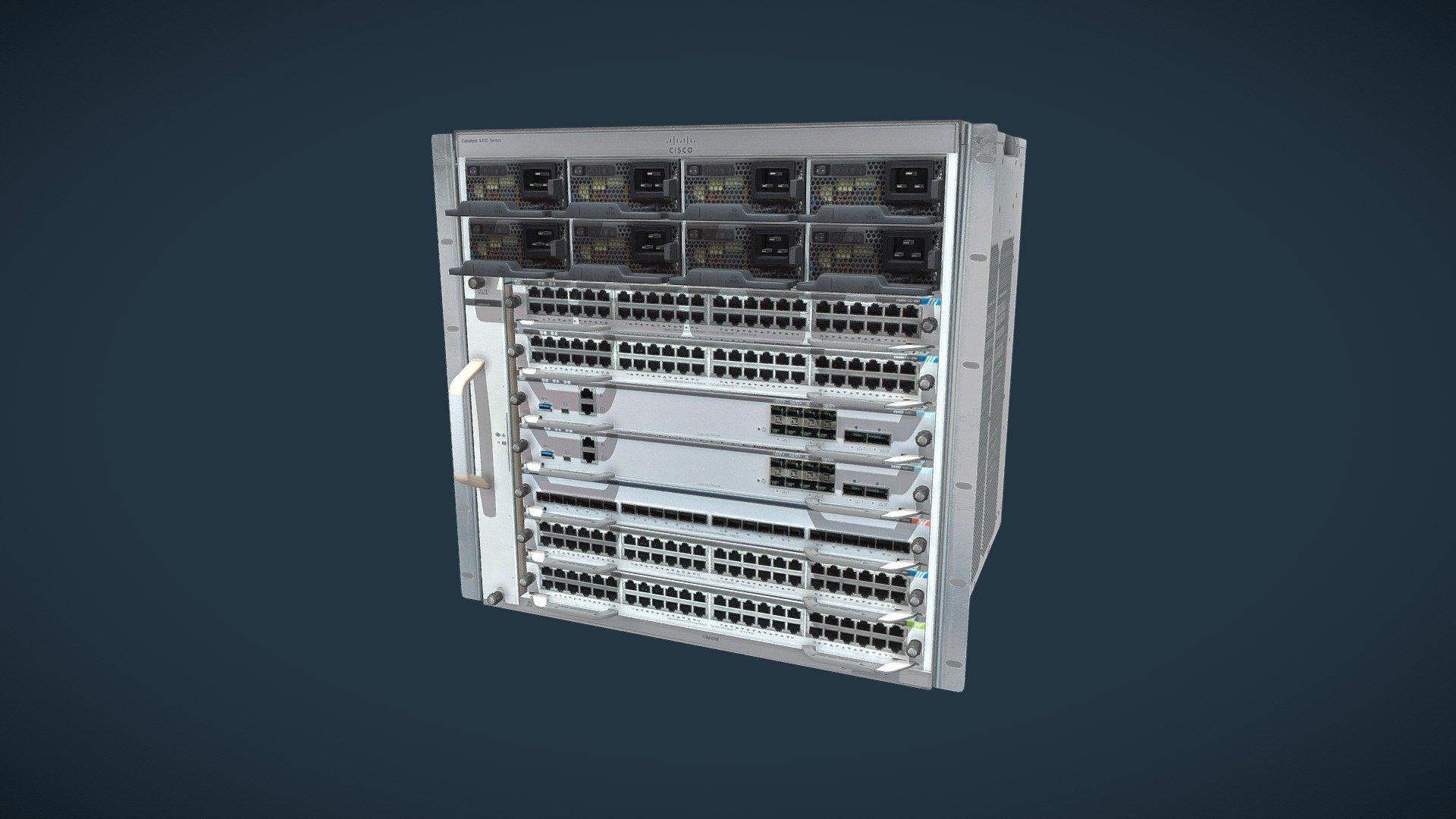 C9407R - 3D model by Cisco IBNG media [8426a5b] - Sketchfab