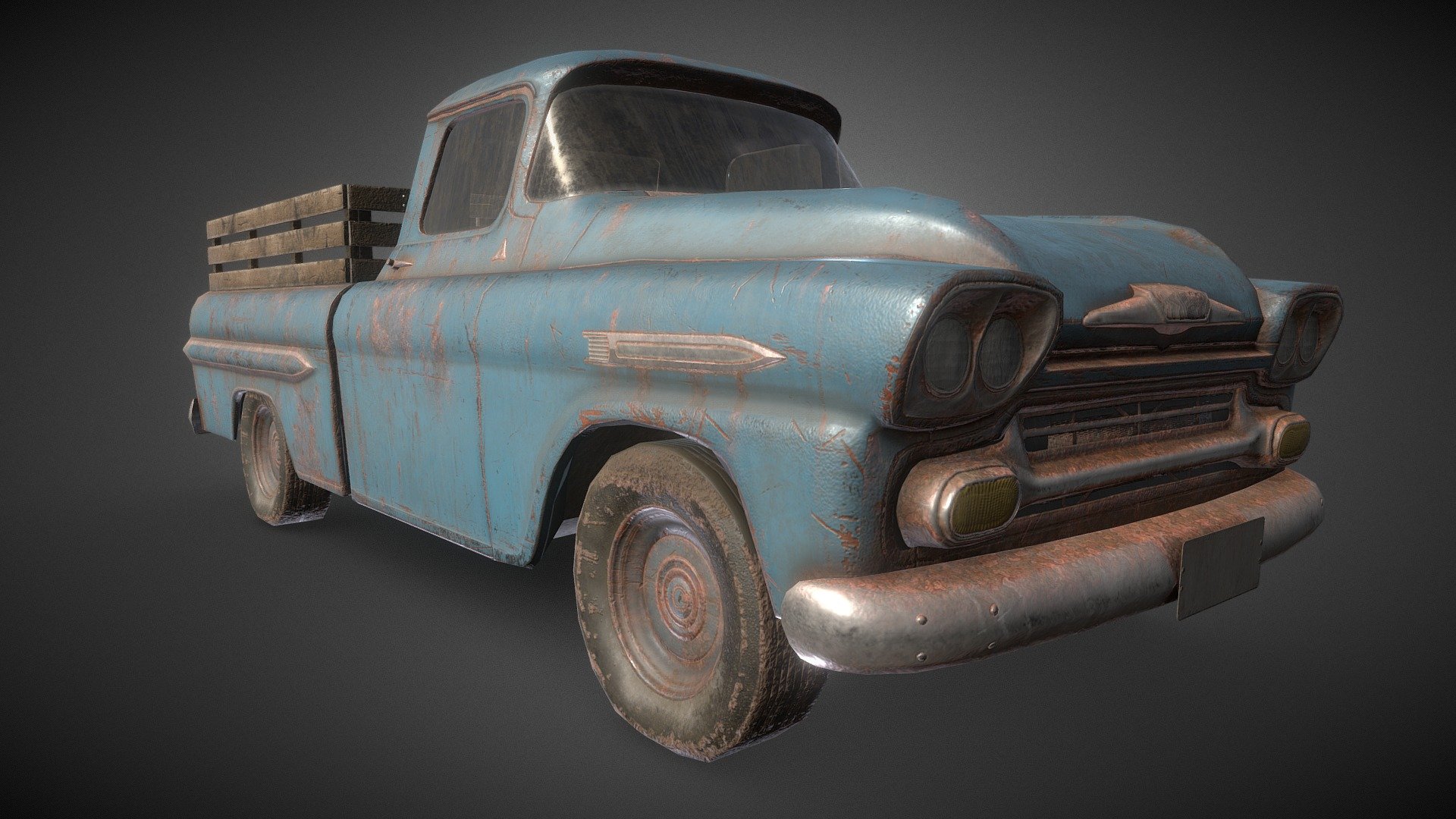 Chevrolet Apache 1959 (LowPoly) - 3D model by Engage Studios ...