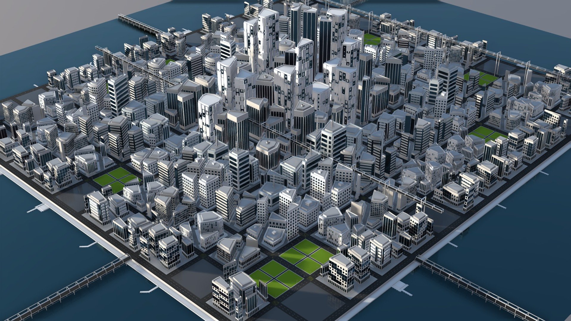 Cityscape_5004 - Buy Royalty Free 3D model by Giimann [84305fc] - Sketchfab Store
