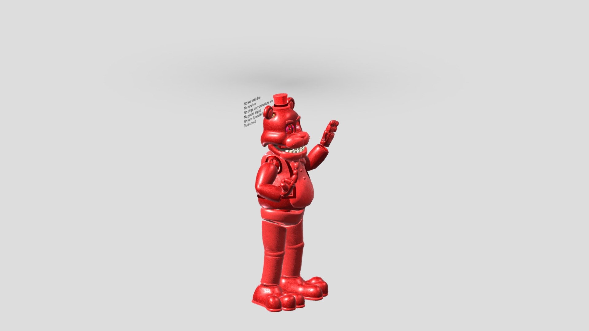 fnaf_plus_freddy_v1 - 3D model by logan.rivera [8430ab0] - Sketchfab