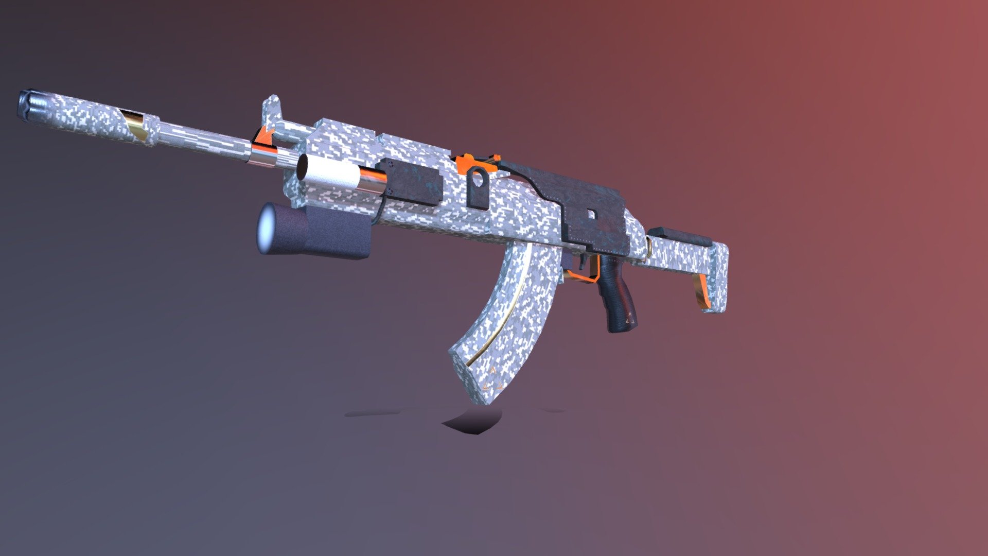 AKM MOD camo skin - 3D model by LINES171 [8432479] - Sketchfab