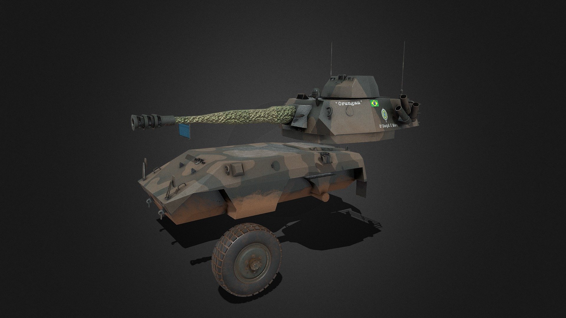 EE-9 Cascavel - 3D model by leofallow (@leonardololnoo) [8434ba0 ...