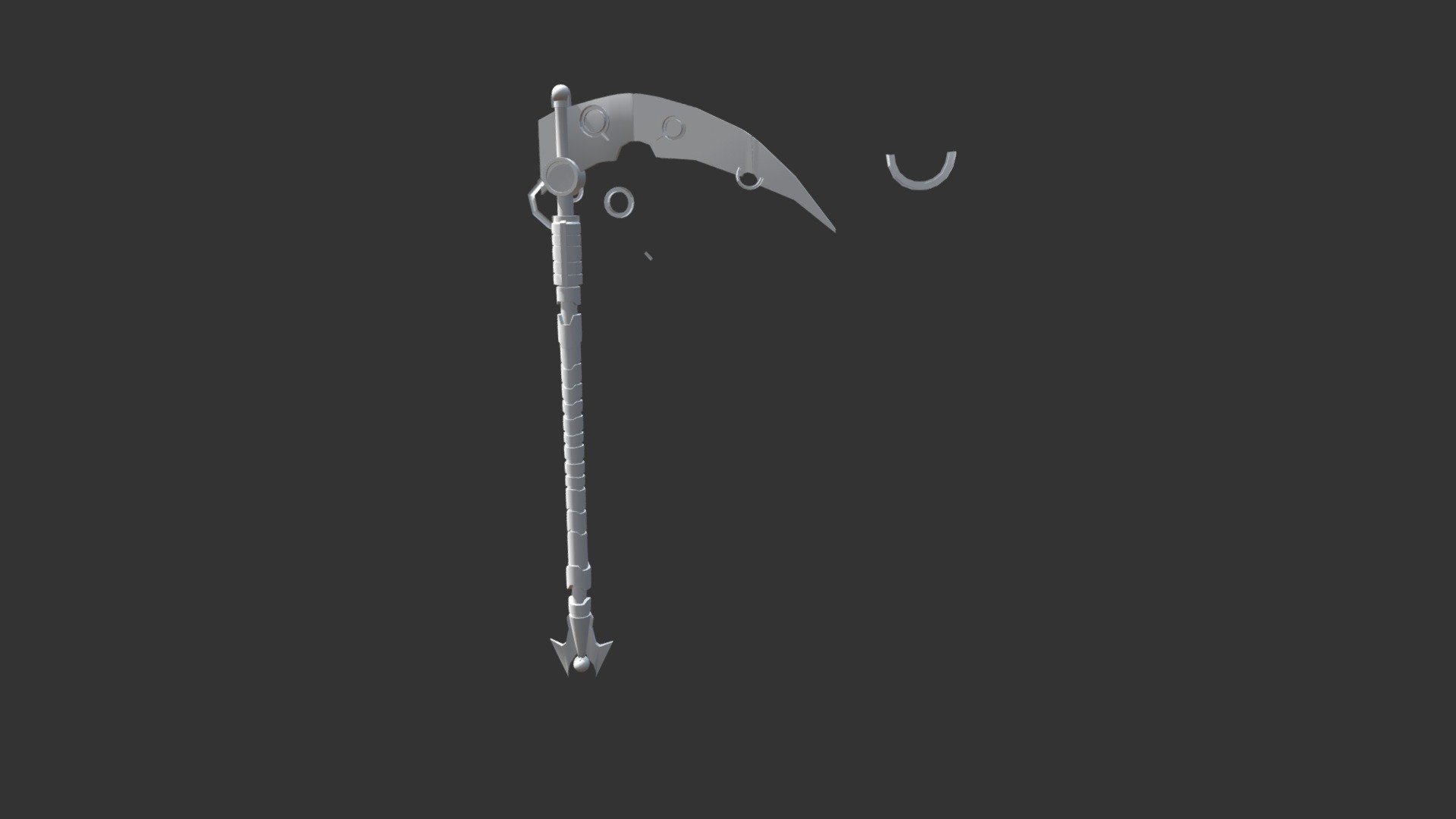 Spooky Boi Scythe (necron OVERLORD sCYTHE) - 3D model by JebusThySavior ...