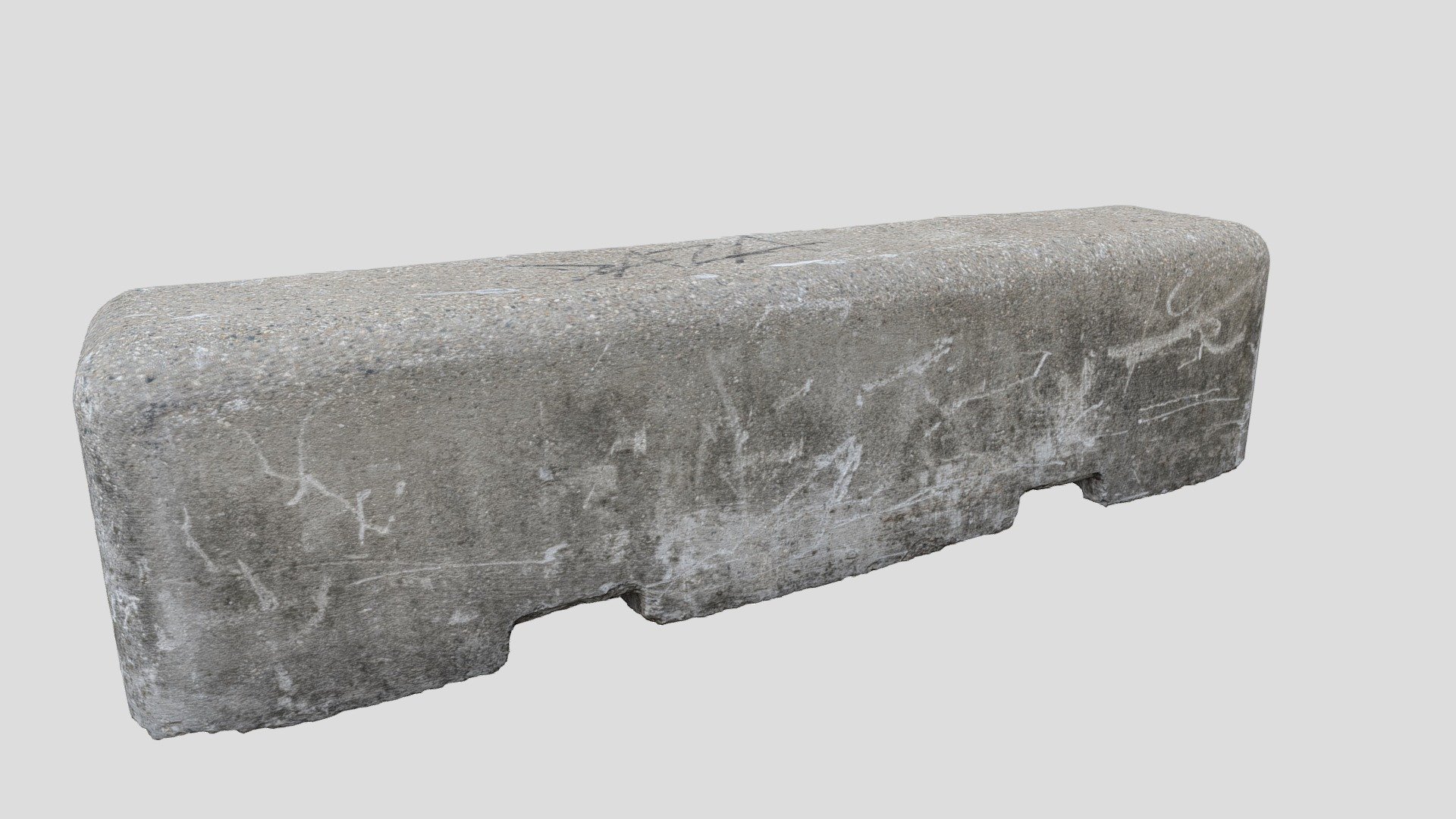 Concrete block bench - Download Free 3D model by David SEVE (@davidseve ...