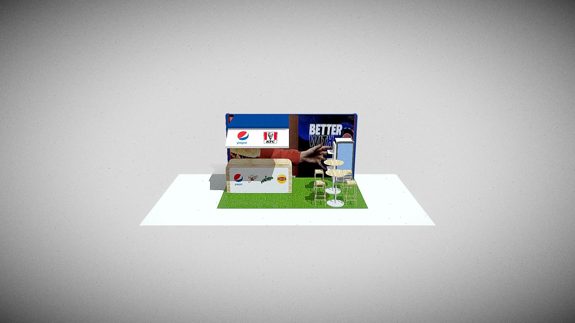 kfc 4 - 3D model by exhibitup [8439d50] - Sketchfab