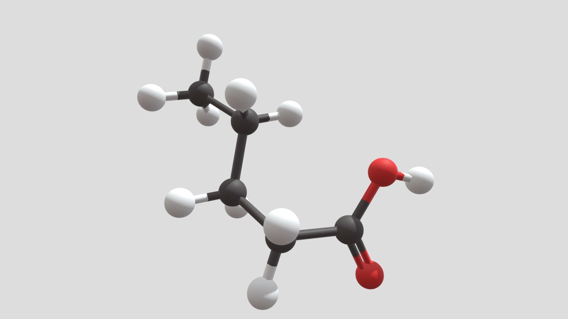 Pentanoic Acid - 3D model by Dien [843c23d] - Sketchfab